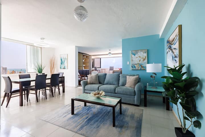Isla Verde Oceanview 4br With Private Beach Access - San Juan