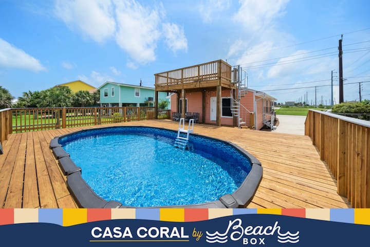 Charming Bungalow W/ Private Pool, Steps To Beach - Galveston Island, TX
