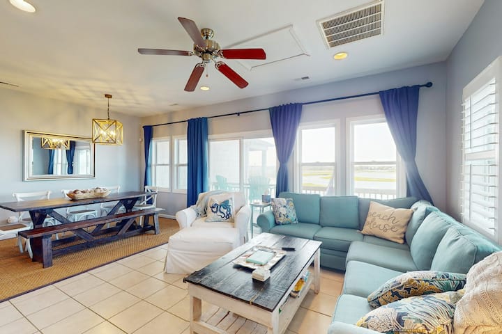 5br Sound-front Home With Close Beach Access - Surf City, NC