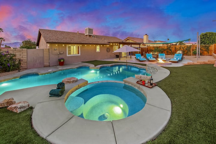 Bermuda Palms: Pool, Spa, Arcade Game, Fire Pit! - Bermuda Dunes, CA