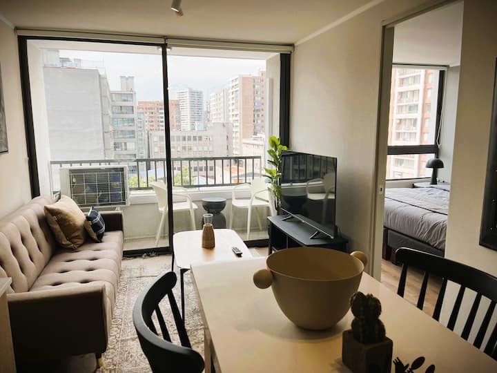 Hom | Luminoso E Inmejorable Depto 2pax, Santiago - Providencia