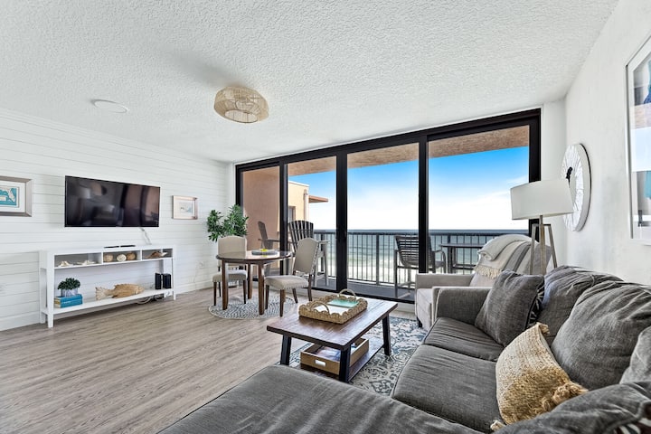 Sunrise 805 | Oceanfront | Pool | Car Free Beach - New Smyrna Beach, FL