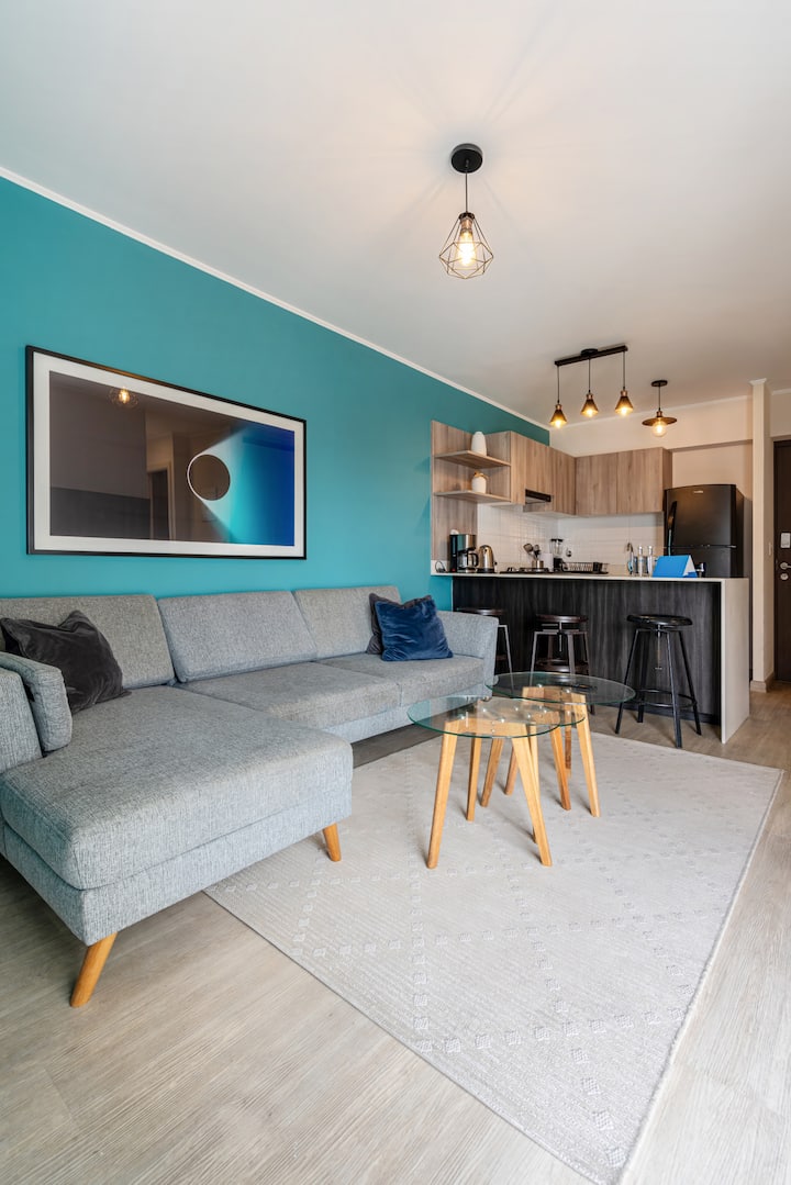 Geko| Bang _2br Colorful Apt W/pool In Barranco - Lima