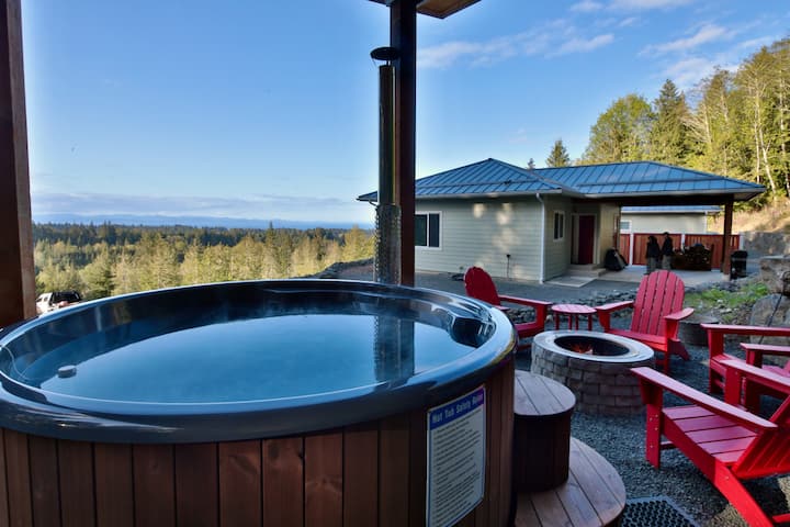 Wood Fired Hot Tub | Pet-friendly, Cozy Wtr View - Lake Crescent, WA