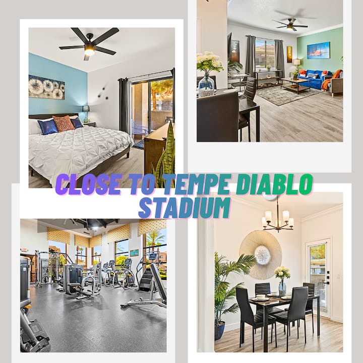 Near Asu: 2 King Beds-hot Pool-gym-relaxing Stay - Tempe, AZ