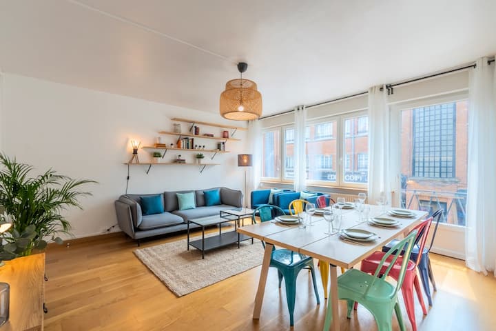 Appartement 3 Chambres, Centre-ville Avec Parking - Tourcoing