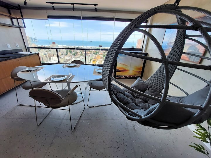 Booksantos Type 204 Enseada Beach Magnificent View - Guarujá