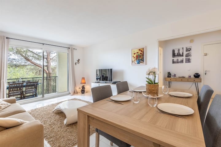 Spacious 2-bedroom Apartment With Terrace, Balcony - Antibes