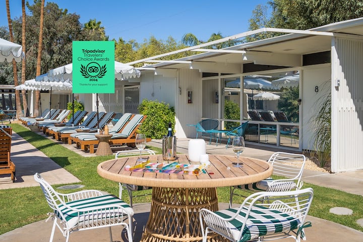 Pool, Private Terrace | King Suite At Monkey Tree - Palm Springs, CA
