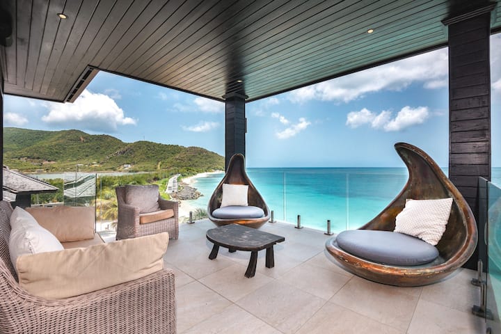 Stunning 4-bedroom Villa With Gym And Caribbean Se - Antigua e Barbuda