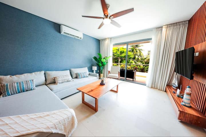 Apt Coatí: Balcony & Shared Pool - Puerto Morelos