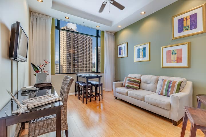 City View W/a/c & Free Parking - Palms At Waikiki - Honolulu