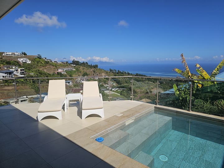 Tauei Lodge - Villa Standing Piscine Vue Mer - Polinesia Francese
