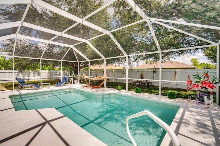 Maison Avec Piscine à Cape Coral, Cuisine Extérieure Et Jeux - Cape Coral, FL