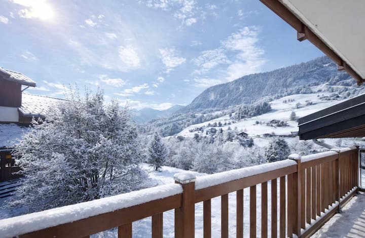 Appartement Cosy Avec Balcon Et Vue Montagne - Hauteluce - Les Saisies