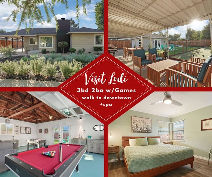 Modern 3br Near Downtown - Games - Lodi, CA