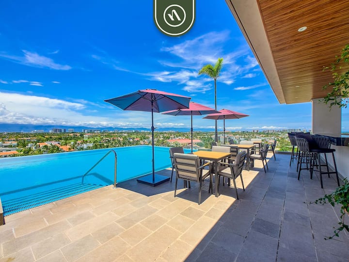 3 Br Penthouse - Nuevo Nayarit - Rooftop Pool Gym - Nuevo Vallarta