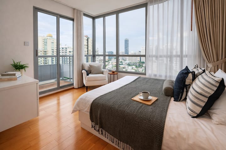 Quiet|luxcornersuite|5min»bts|sunsetskyline|500mb - Bangkok