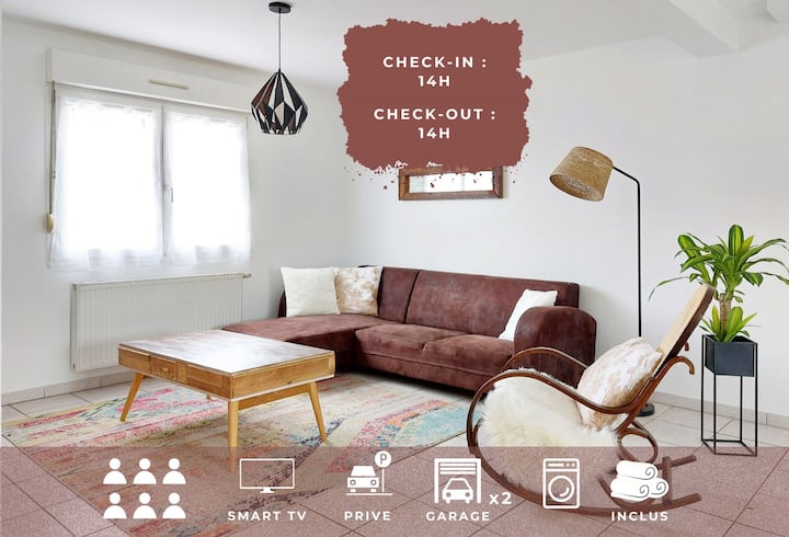 Maison Au Calme Avec Garage, Route Des Vins - Alsace