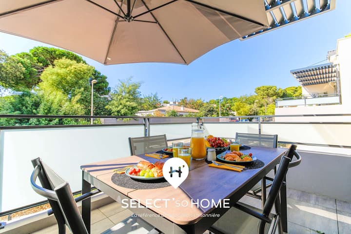 Flat With Private Garage And Pool By Select'sohome - La Favière