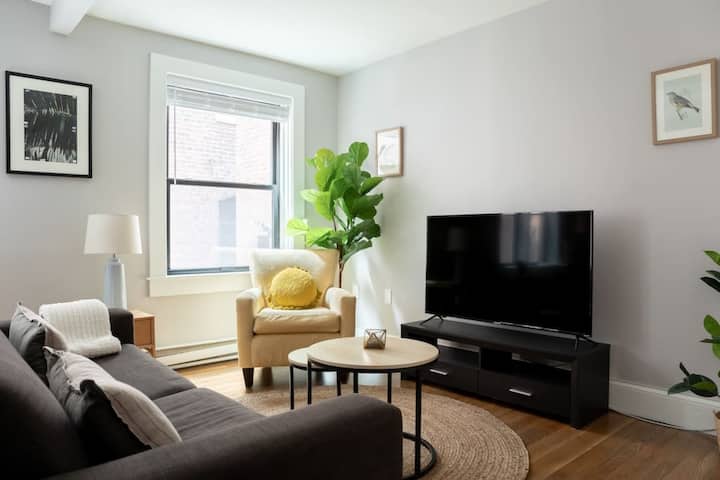 Cozy 1br | Walk Anywhere! | Fast Wifi + Smart Lock - New England Aquarium, Boston