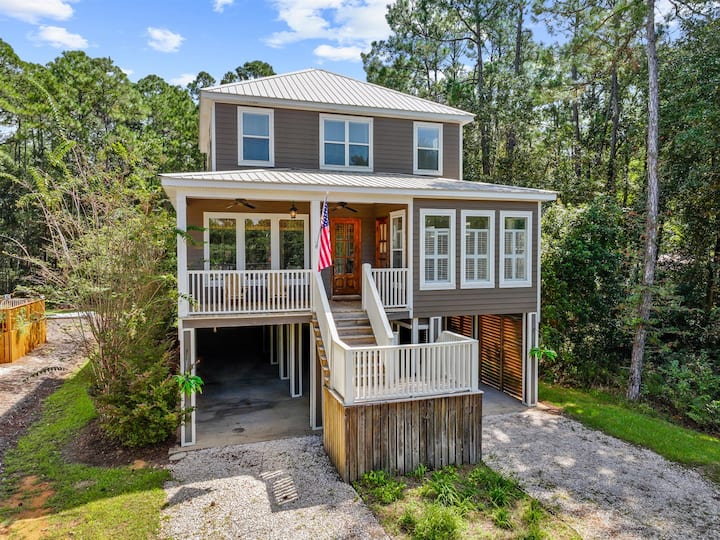 Scenic 5 Bed Coastal Retreat-4 Min To Grand Hotel - Fairhope, AL