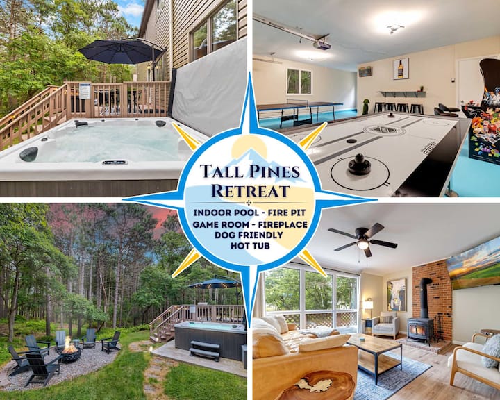 Indoorpool, Hottub, Gameroom, Firepit, Dogfriendly - Mount Pocono, PA