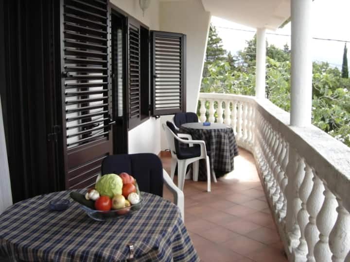 Geräumige Ferienwohnung Mit Meerblick Und Balkon - Selce