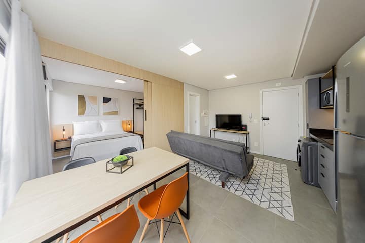 Apto 1 Quarto Moderno P/ 4 Pessoas - Wd3573 - Joinville