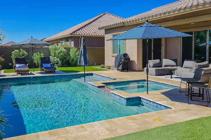 4br Spacious Home W/ A Pool, Hot Tub & Game Room - Goodyear, AZ