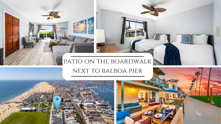 Perfect Patio On The Boardwalk Next To Balboa Pier - Newport Beach, CA