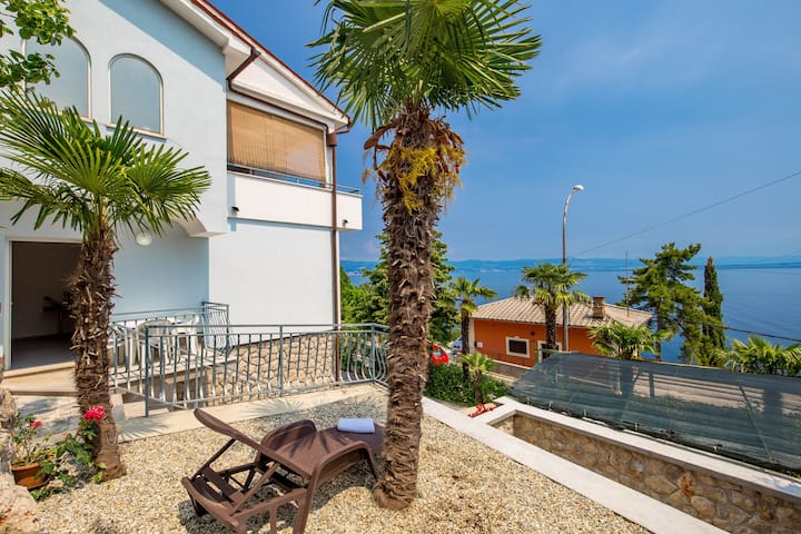 Wohnung In Obrs Mit Kleiner Terrasse Und Meerblick - Mošćenička Draga