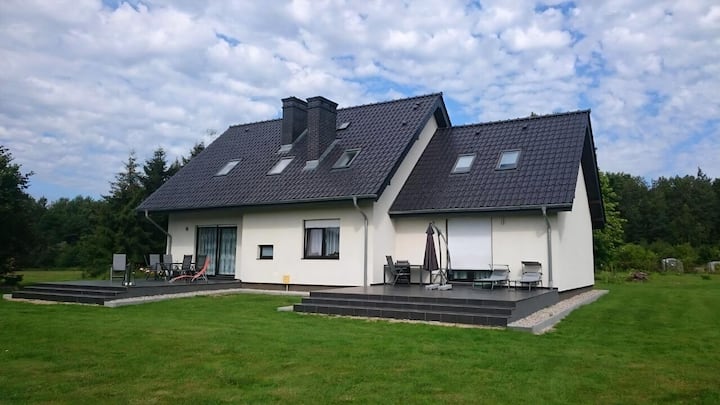Wohnung In Naterki Mit Terrasse, Garten Und Grill - Olsztyn