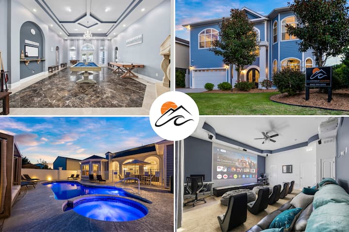Blue Paradise | 8br Lux Home W/ Heated Pool & Spa - North Myrtle Beach, SC
