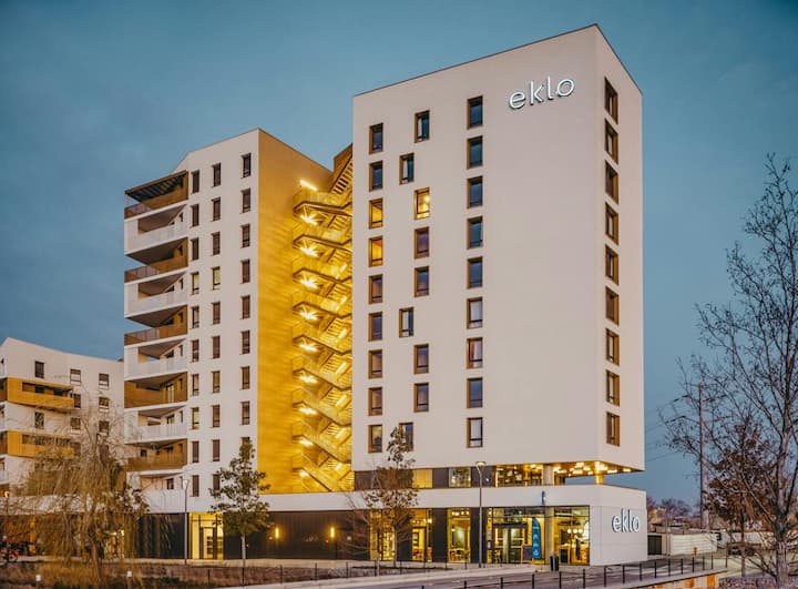Eklo Hotel Lyon - Twin Room - Bron
