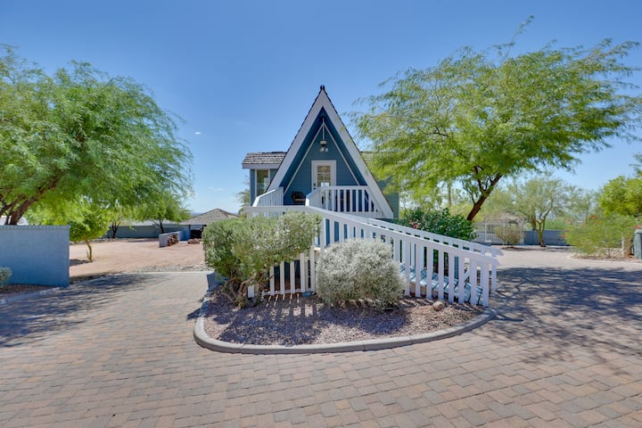 A-frame W/ Patio & Mtn Views: Arizona Retreat - Canyon Lake, Roosevelt