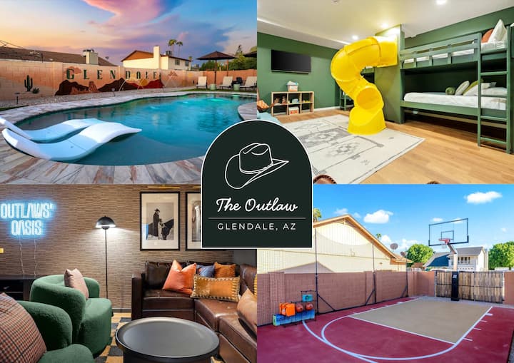 The Outlaw: Epic Family Getaway | Speakeasy & Pool - Glendale, AZ
