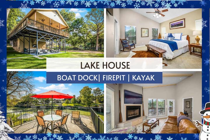 Waterfront | Dock | Fire Pit | Outdoor Seating - Seguin