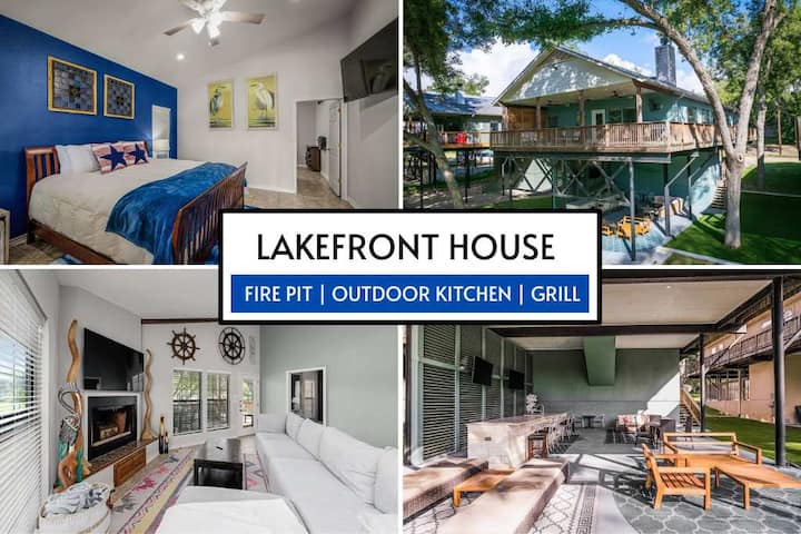 Lakefront Retreat | Dock, Firepit | Group Friendly - Seguin