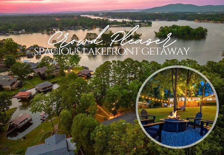 Spacious Lakefront Getaway W/spacious Deck & Dock - Hot Springs, AR