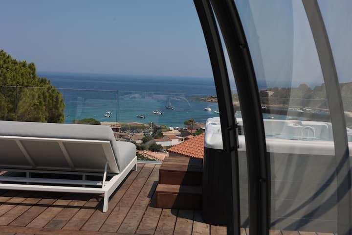 Dôme Tout Confort Vue Sur Mer à 300m De La Plage - Sainte-Lucie de Porto-Vecchio