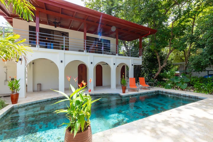 Jungle Villa W/ Lush Gardens Walk 2 Pelada Beach - Nosara