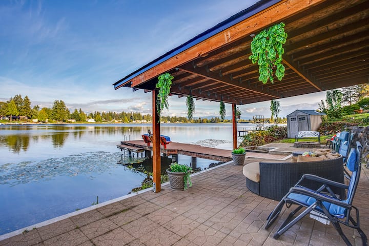 Lakefront Home W/ Fire Pit, Dock In Kent! - 肯特