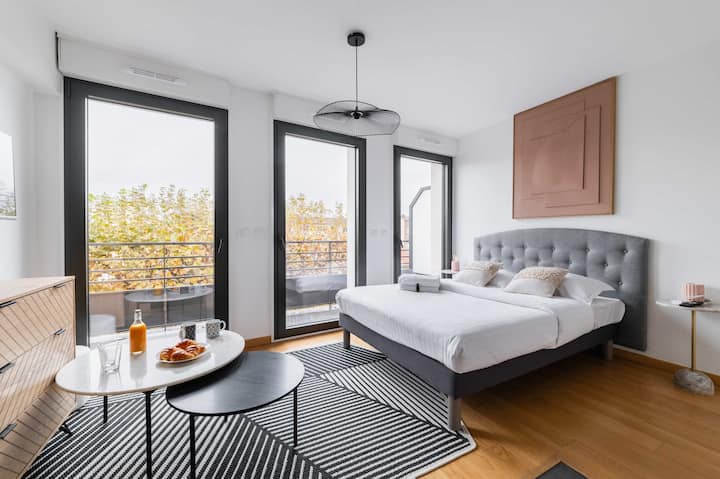 Studio Lumineux Avec Terrasse Courbevoie - 2p - Bois-Colombes