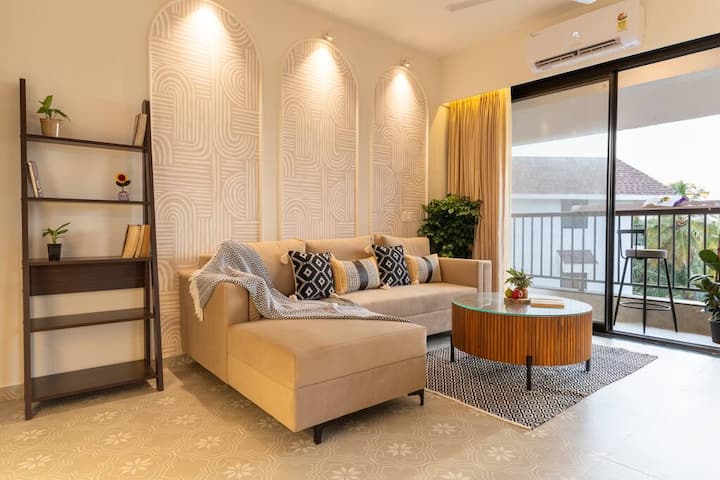 Sand Castle By Kiwistays | 1bhk Near Beach | Pool - Goa