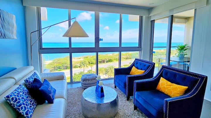 Elegant Beach Chic Ocean View By Bluearuba - Aruba