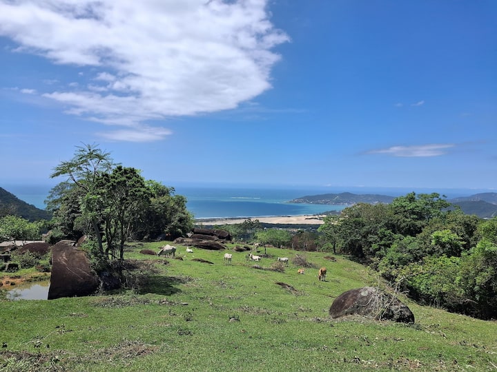 Casa Garopaba Com Vista Panorâmica Do Mar - Garopaba