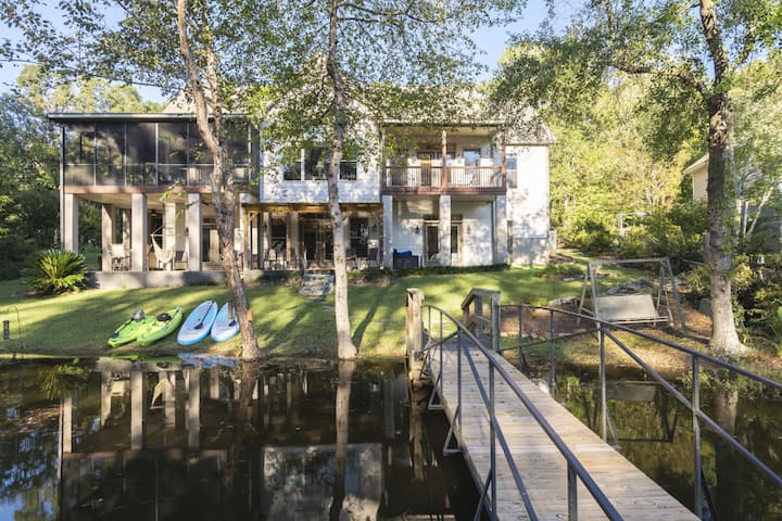 Luxury Home In Quiet Cove-sups Kayaks Bball Arcade - Gilbert, SC