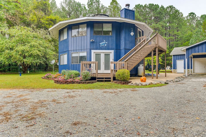 Near Lake Gaston: Unique Home W/ Deck & Fire Pit! - Lake Gaston