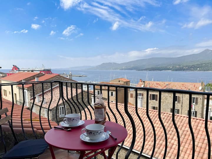 T3 Traversant Avec Vue Imprenable Sur La Mer - Propriano